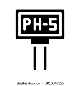 Ph Meter Measuring Equipment Glyph Icon Stock Vector (Royalty Free ...