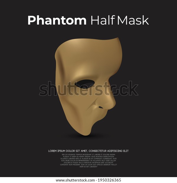 Phantom Half Mask Logo Design Vector Stock Vector (Royalty Free ...