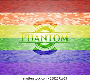 Phantom Lgbt Colors Emblem Vector Illustration Stock Vector (Royalty ...