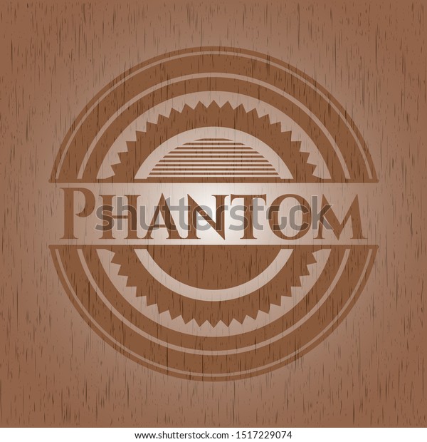 Phantom Wood Emblem Vintage Vector Illustration Stock Vector (Royalty ...