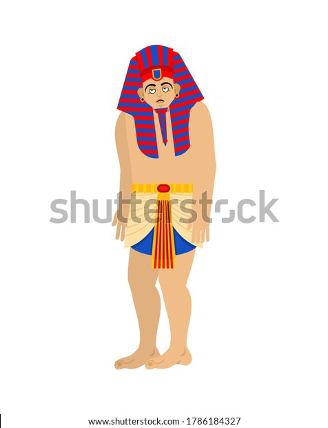 Pharaoh Sad Rulers Ancient Egypt Sorrowful Stock Vector (Royalty Free ...