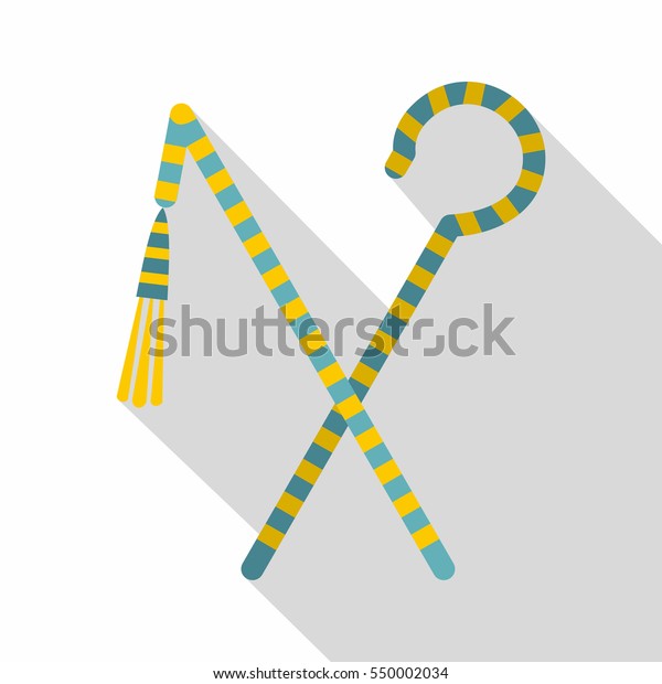 Pharaoh Symbols Icon Flat Illustration Pharaoh Stock Vector (Royalty ...