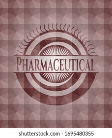 Pharmaceutical Red Seamless Geometric Badge Stock Vector (Royalty Free ...