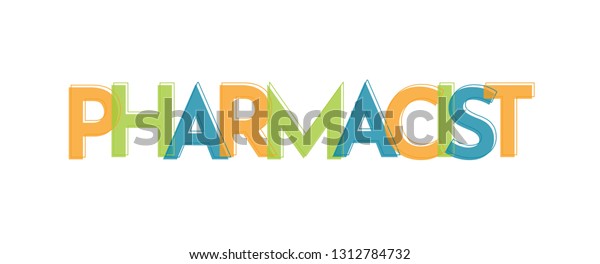 Pharmacist Word Concept Pharmacist Use Cover Stock Vector (Royalty Free ...