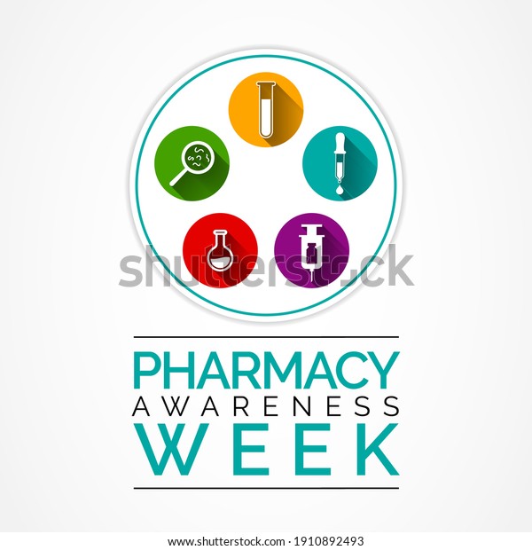 Pharmacy Awareness Week Held First Week Stock Vector (Royalty Free ...