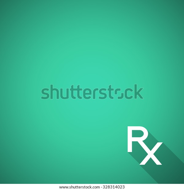 Pharmacy Background Rx Sign On Green Stock Vector (Royalty Free) 328314023