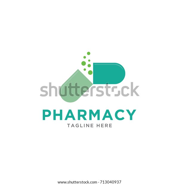 Pharmacy Design Logo Template Stock Vector (Royalty Free) 713040937 ...
