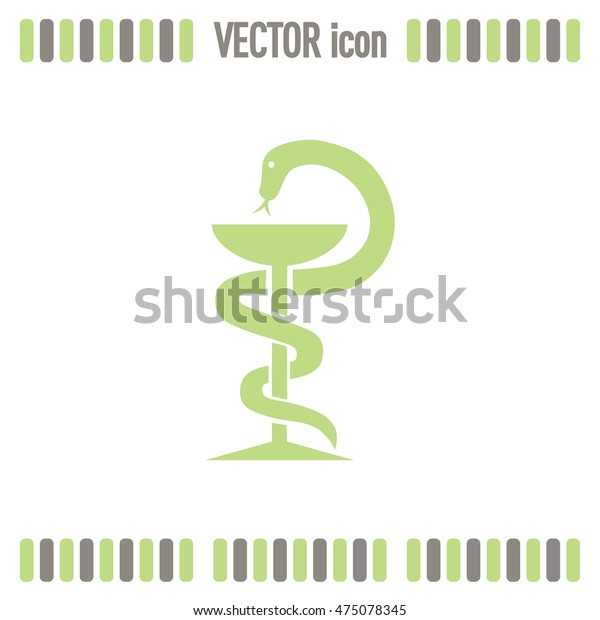 Pharmacy Icon Caduceus Symbol Stock Vector (Royalty Free) 475078345 ...