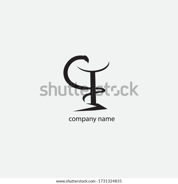 Pharmacy Logo Illustration Black Background Vector Stock Vector ...