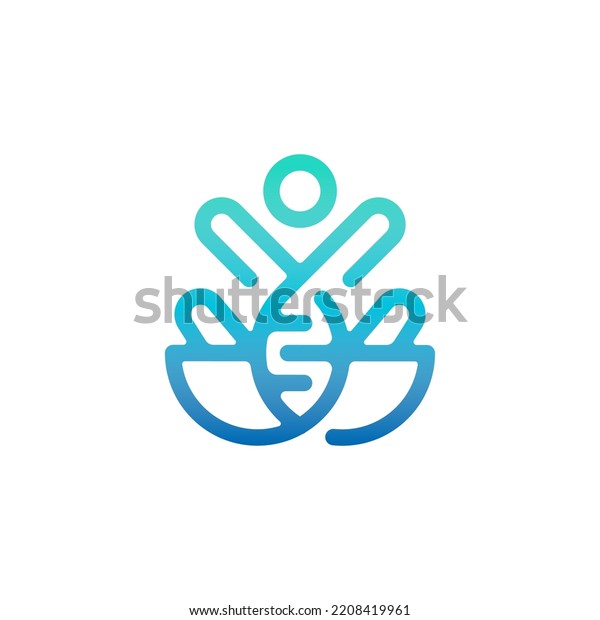 Pharmacy People Gene Dna Logo Vector Stock Vector (Royalty Free ...
