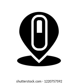 Pharmacy Pin Icon Trendy Pharmacy Pin Stock Vector (Royalty Free ...