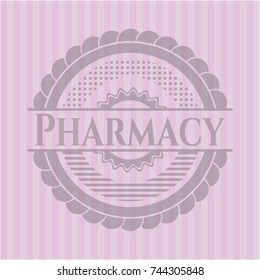 Pharmacy Pink Emblem Retro Stock Vector (Royalty Free) 744305848 ...