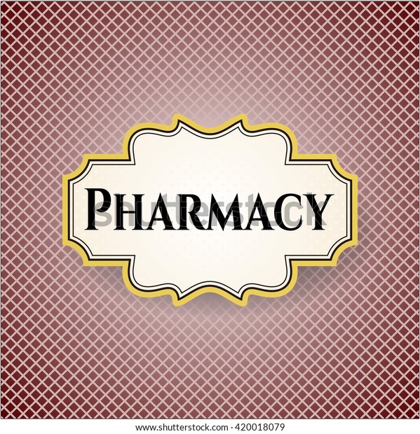 Pharmacy Retro Style Card Poster Stock Vector (Royalty Free) 420018079 ...