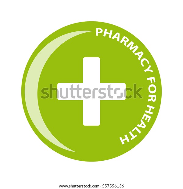 Pharmacy Symbol Ring On White Background Stock Vector (Royalty Free ...