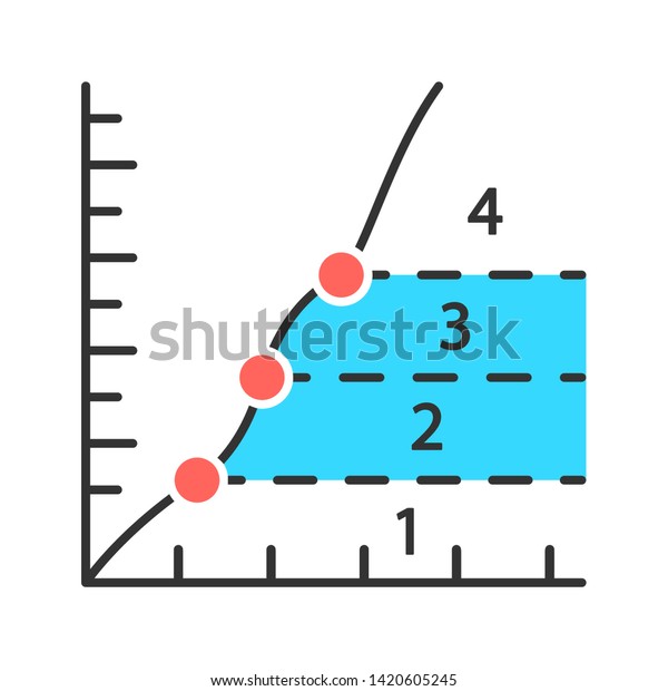Phase Diagram Color Icon Limits Graphical Stock Vector (Royalty Free ...