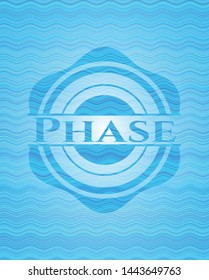 Phase Light Blue Water Style Emblem Stock Vector (Royalty Free ...