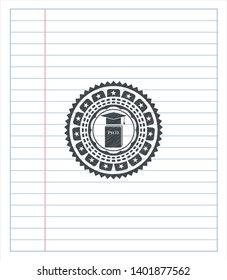 Phd Thesis Icon Draw Pencil Effect Stock Vector (Royalty Free ...