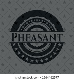 Pheasant Retro Style Black Emblem Vector Stock Vector (Royalty Free ...