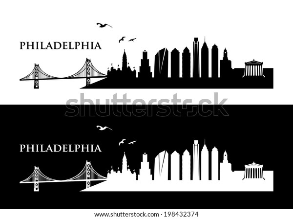 Philadelphia Skyline Vector Illustration Stock Vector (Royalty Free ...