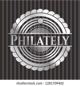 Philately Silvery Emblem Stock Vector (Royalty Free) 1281709402 ...