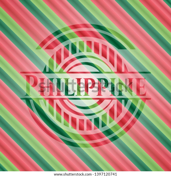 Philippine Christmas Emblem Vector Illustration Detailed: เวกเตอร์สต็อก ...