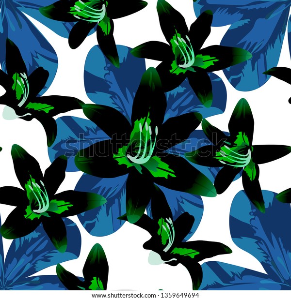 Philippine Flowers Big Texture Fresh Colors Stock Vector (Royalty Free ...