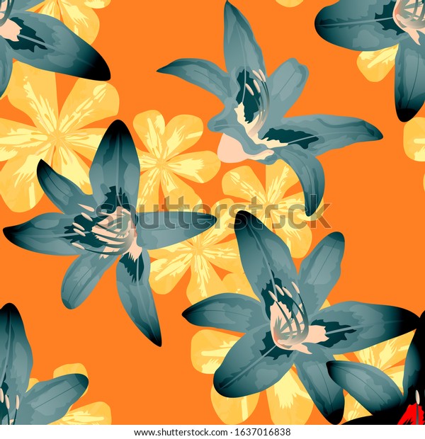 Philippine Flowers Big Texture Fresh Colors Stock Vector (Royalty Free ...