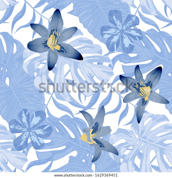 Philippine Flowers Retro Background Wallpaper Tablecloth Stock Vector ...