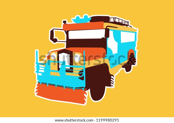 Philippines Design Jeepney Vector