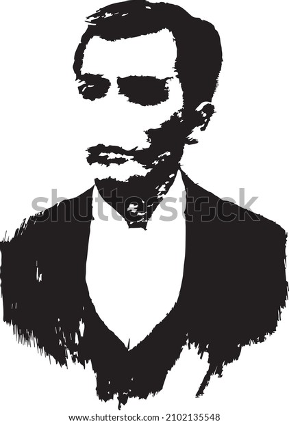 Philippines 1863 1897 Andres Bonifacio Portrait: เวกเตอร์สต็อก (ปลอดค่า ...