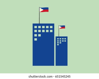 Philippines Buildings Stock Vector (Royalty Free) 651545245 | Shutterstock