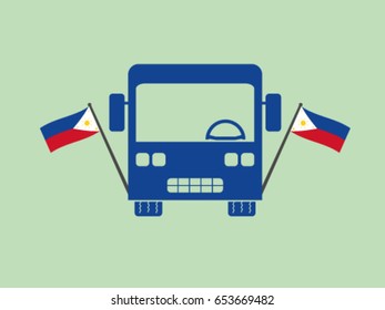 Philippines Bus Public Transportation Stock Vector (Royalty Free ...