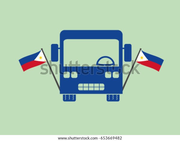Philippines Bus Public Transportation Stock Vector (Royalty Free ...
