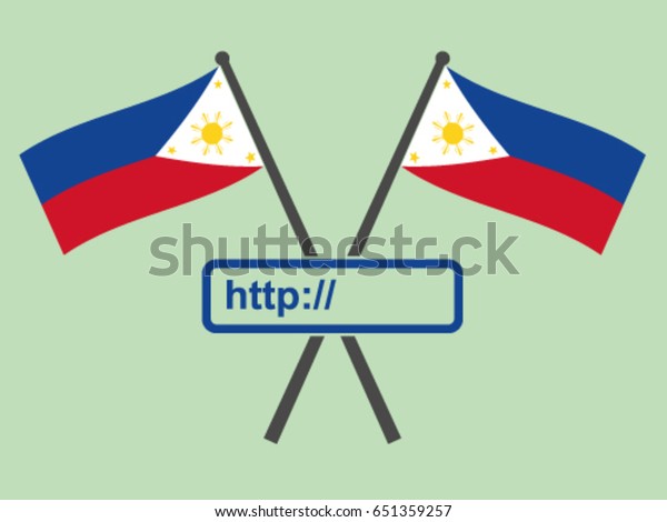 Philippines Emblem Web Address Stock Vector (Royalty Free) 651359257 ...