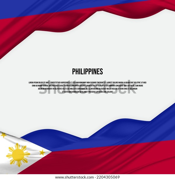 Philippines Flag Design Waving Philippines Flag Stock Vector (Royalty ...