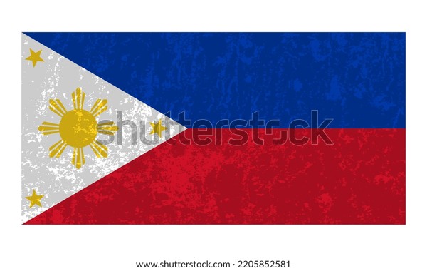 Philippines Flag Official Colors Proportion Vector Stock Vector ...
