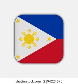 Philippines Flag Official Colors Vector Illustration Stock Vector ...