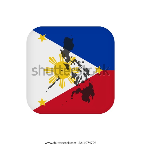 Philippines Flag Official Colors Vector Illustration Stock Vector ...