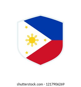 Philippines Flag Philippines Shield Flag Stock Vector (Royalty Free ...