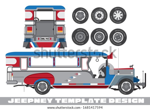 Philippines Jeepney Icon Vector Set: стоковая векторная графика (без ...
