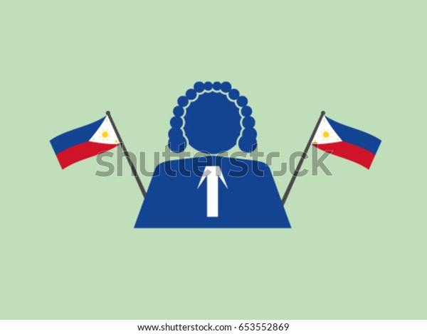 Philippines Judge Lawmaker Stock Vector (Royalty Free) 653552869 ...
