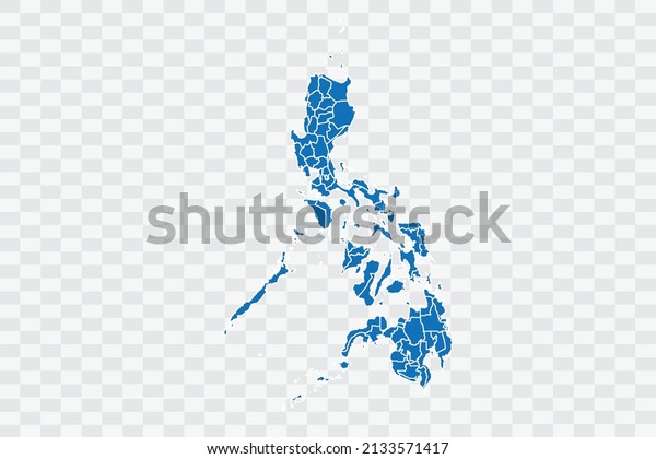 Philippines Map Blue Color On Backgound: เวกเตอร์สต็อก (ปลอดค่า ...