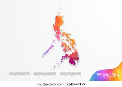 Philippines Map World Map International Vector Stock Vector (Royalty ...