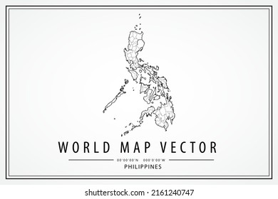 Philippines Map World Map International Vector Stock Vector (Royalty ...