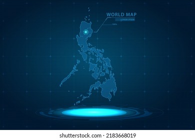 Philippines Map World Map International Vector Stock Vector (Royalty ...