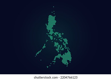 Philippines Map World Map Vector Template Stock Vector (Royalty Free ...