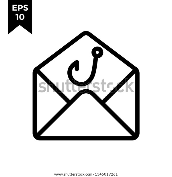 Phishing Cyber Email Icon Vector Logo Stock Vector (Royalty Free ...