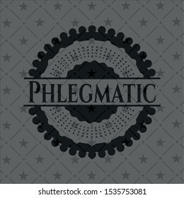 Phlegmatic Realistic Black Emblem Vector Illustration Stock Vector ...