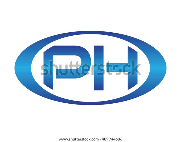 Phletter Abbreviations Blue Oval Logo: เวกเตอร์สต็อก (ปลอดค่าลิขสิทธิ์ ...