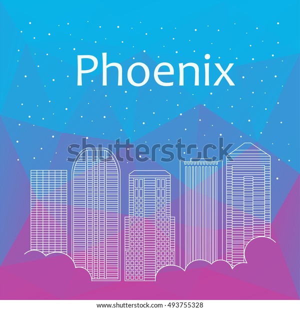 Phoenix Banner Poster Illustration Game Background Stock Vector ...
